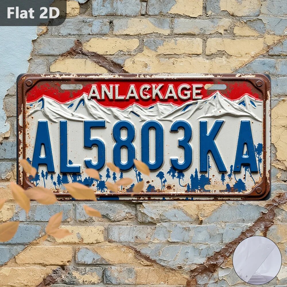 Металлическая табличка ANLAAGE AL5803KA в стиле ретро, 12x5.9 дюймов, для наружного декора сада, украшение для кафе и гаража .