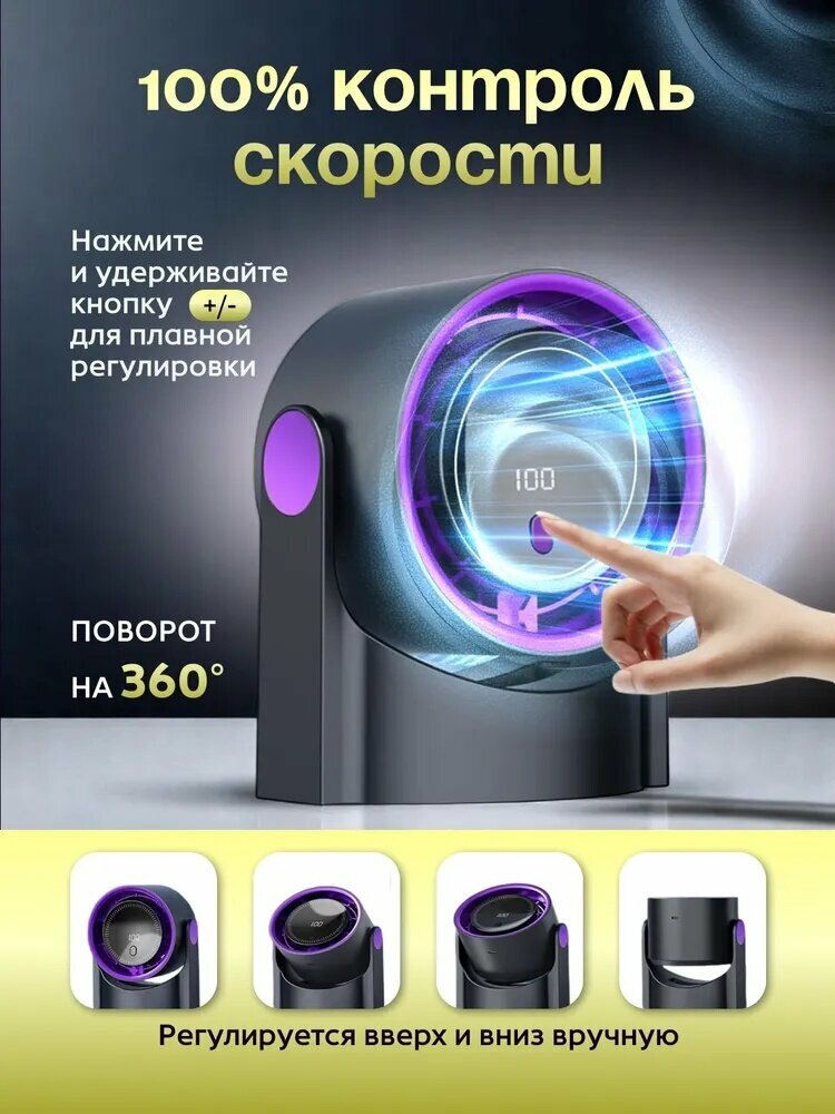 Xiaomi Настольный вентилятор вентилятор, серый, фиолетовый Xiaomi Настольный вентилятор вентилятор, серый, фиолетовый Xiaomi Desktop Fan Fan, Grey, Purple