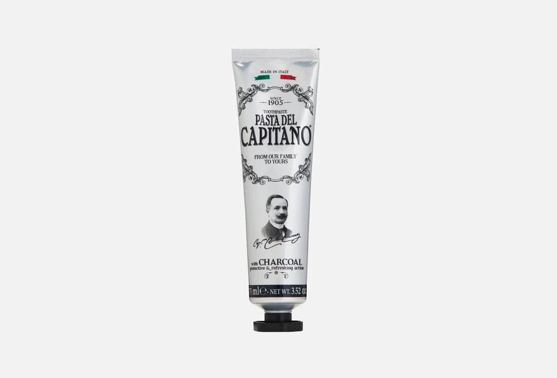 Pasta del Capitano Charcoal Зубная паста 75мл
