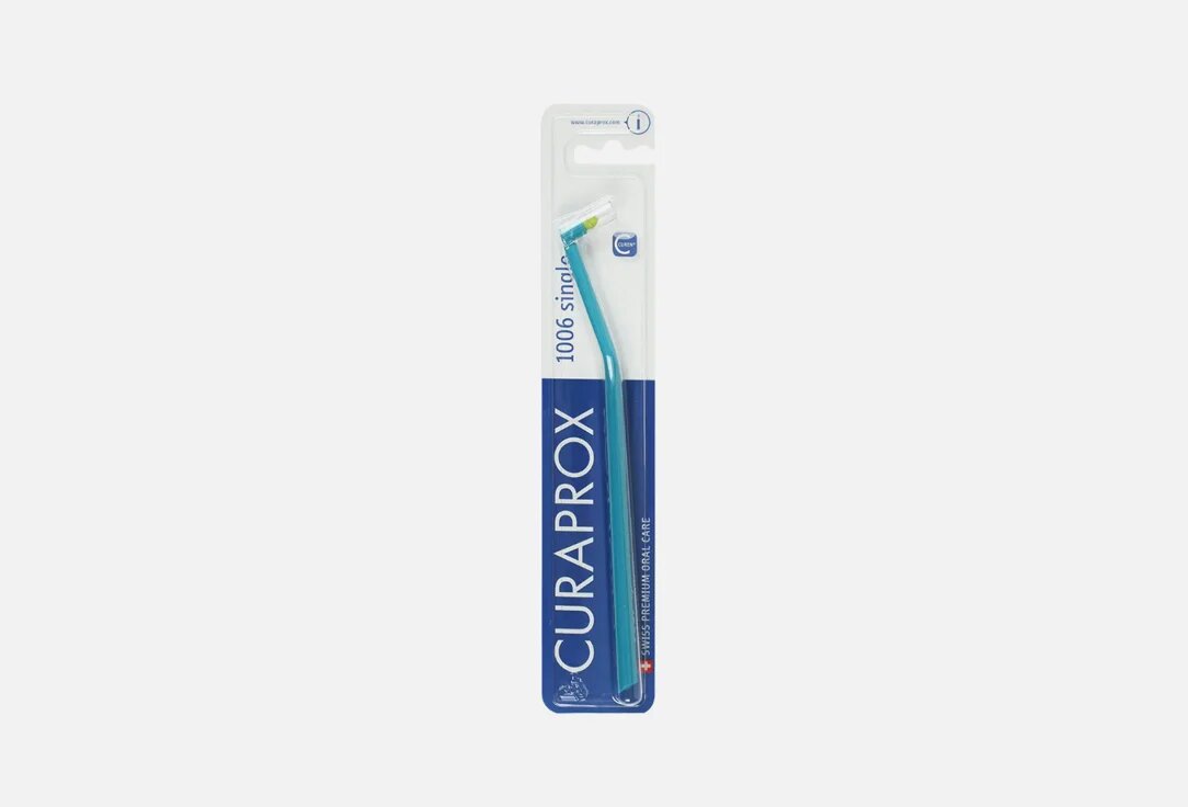 CURAPROX CS 1006 single & sulcular Монопучковая щетка, зеленая 1шт