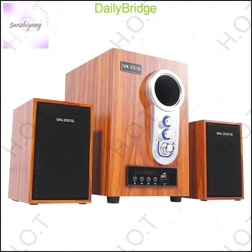 Колонки для компьютера TP-300, сабвуфер 4 дюймов, деревянный, для компьютера