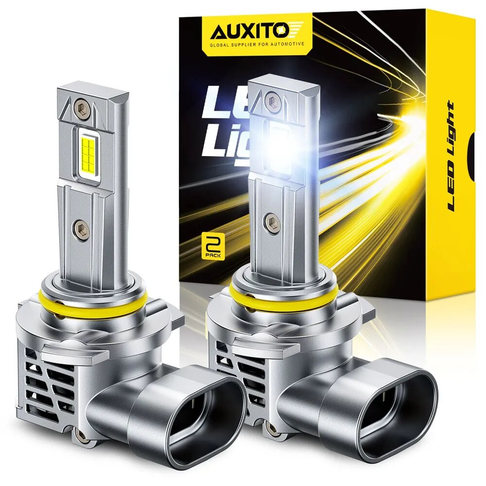 AUXITO Лампа автомобильная HB4, 2 шт. арт. M6S-hb4 лампы светодиодные