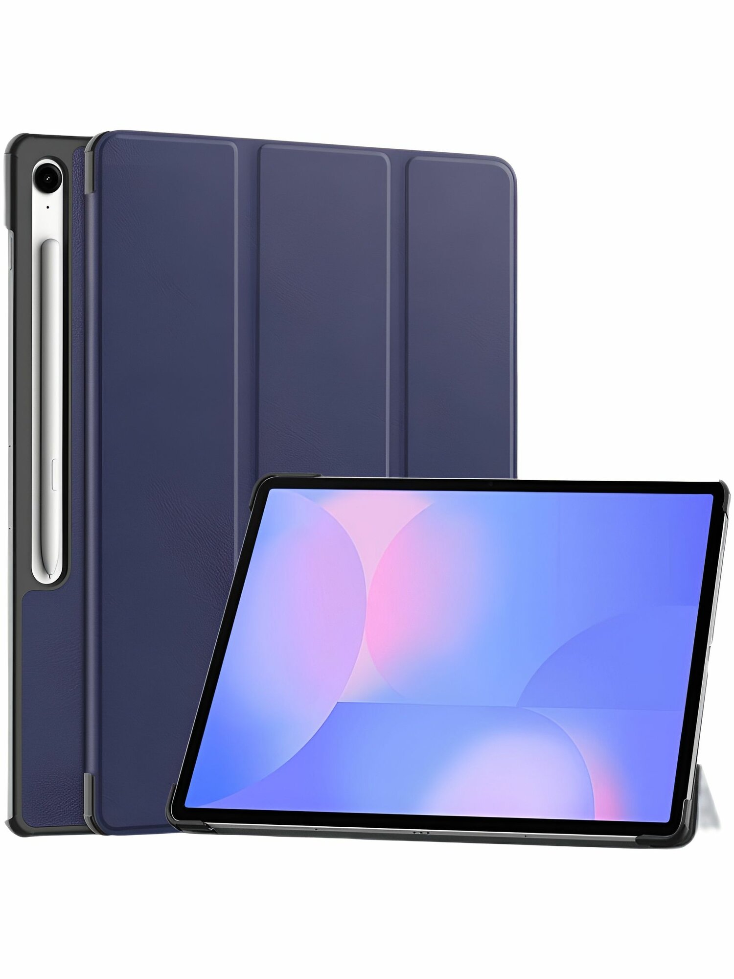 Чехол на Samsung Galaxy Tab S10 FE+ 13.1" SM-X620, SM-X626, SM-X626B, умный с магнитом, темно-синий