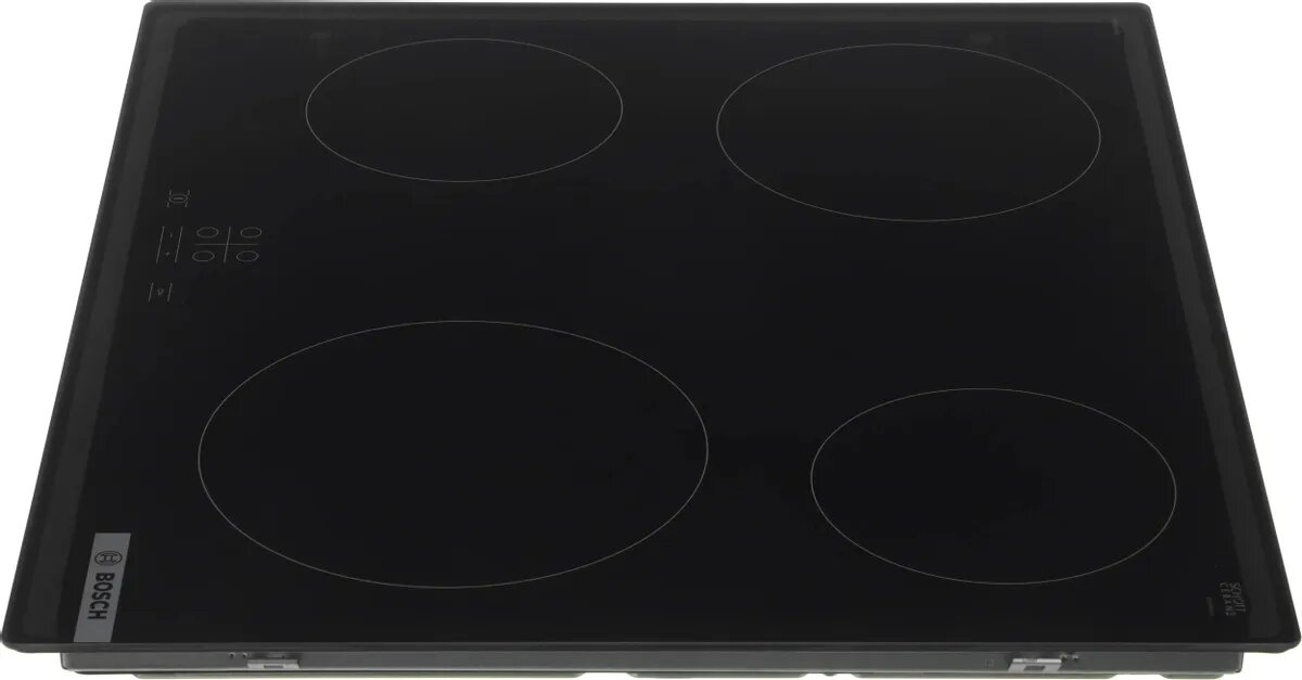Электрическая варочная поверхность Bosch PKE611BA2E, конфорок: 4 шт, стеклокерамика, независимая, черный