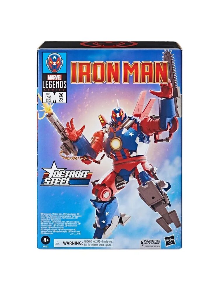 Фигурки Hasbro Marvel Legends Series Action Figures Detroit Steel Iron Man-16cm; Марвел фигурки