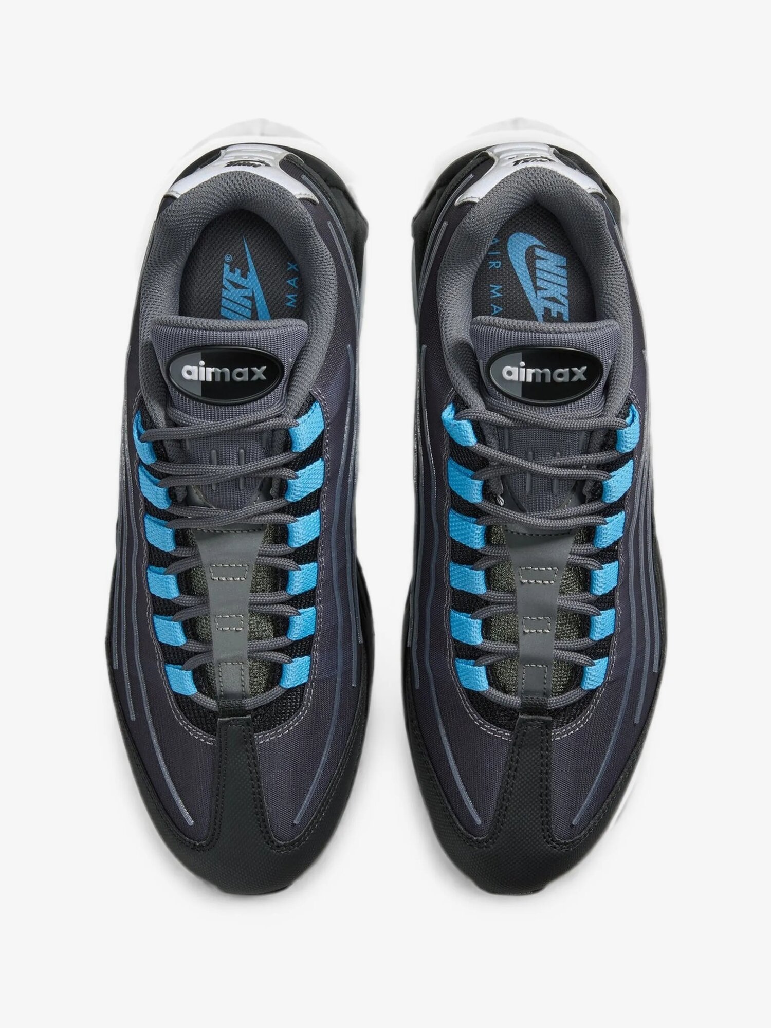 Кроссовки NIKE Air Max 95 Big Bubble Tech, размер 12.5 US, черный — фото 1