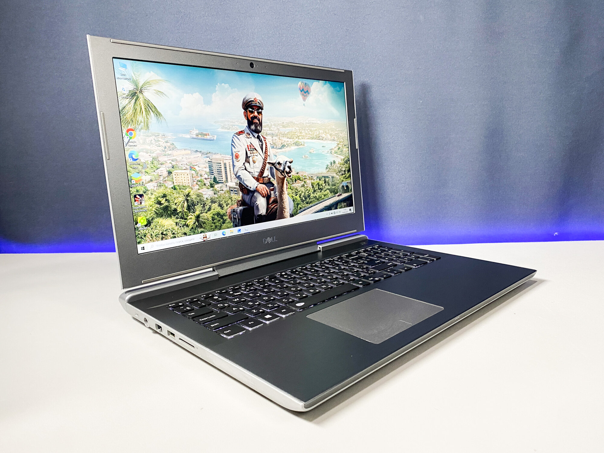Игровой Ноутбук Dell 15.6"/Intel Core i5-7300HQ 4/4*2.50-3.50GHz/GTX 1050-4Gb/8Gb/SSD128Gb+HDD500Gb