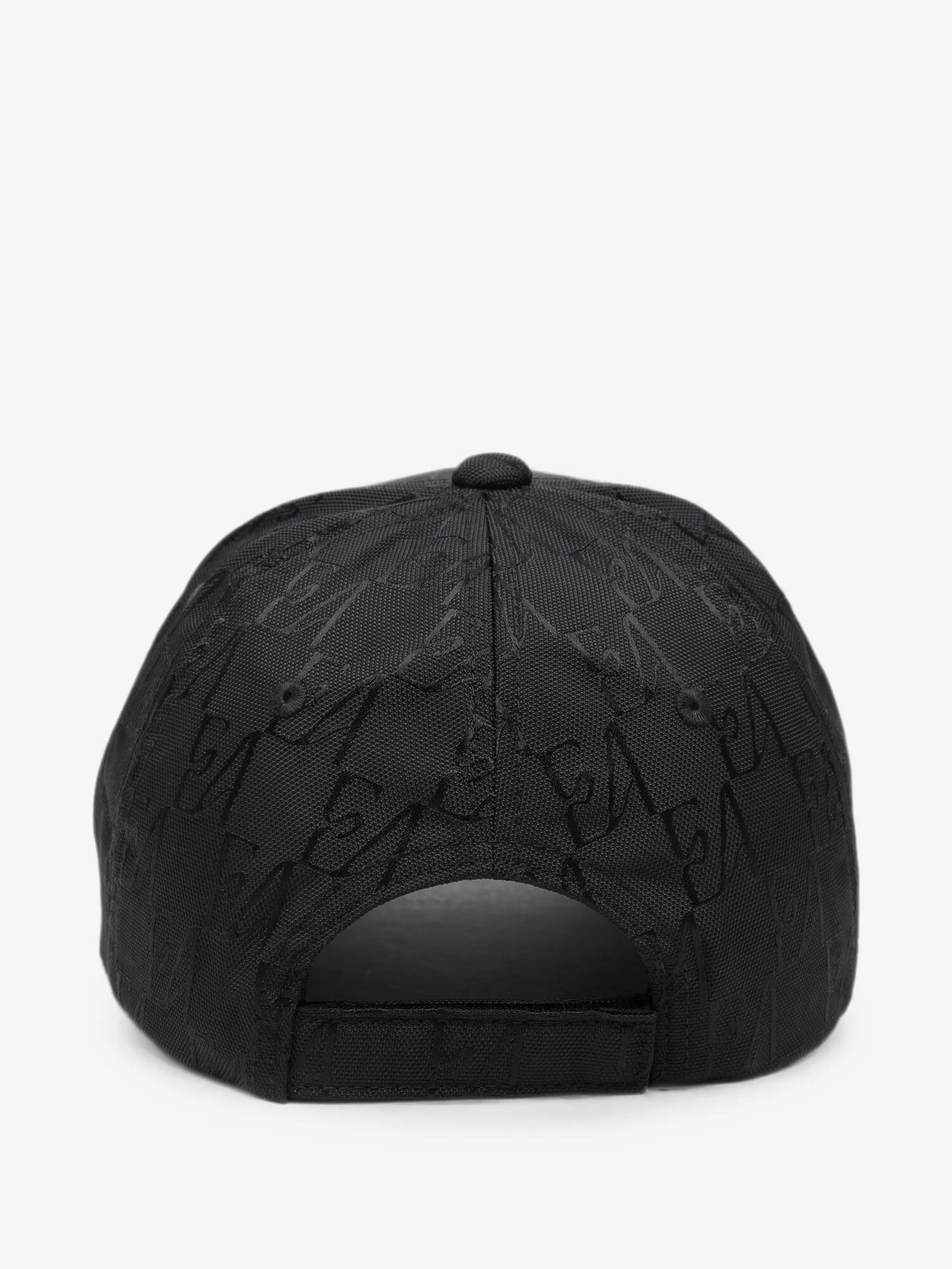 Кепка EMPORIO ARMANI Monogram-jacquard touch-strap baseball cap для мальчиков, размер OneSize, черный — фото 1