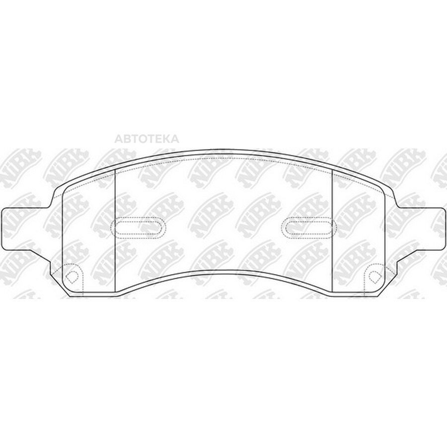 Колодки тормозные дисковые NIBK PN0517