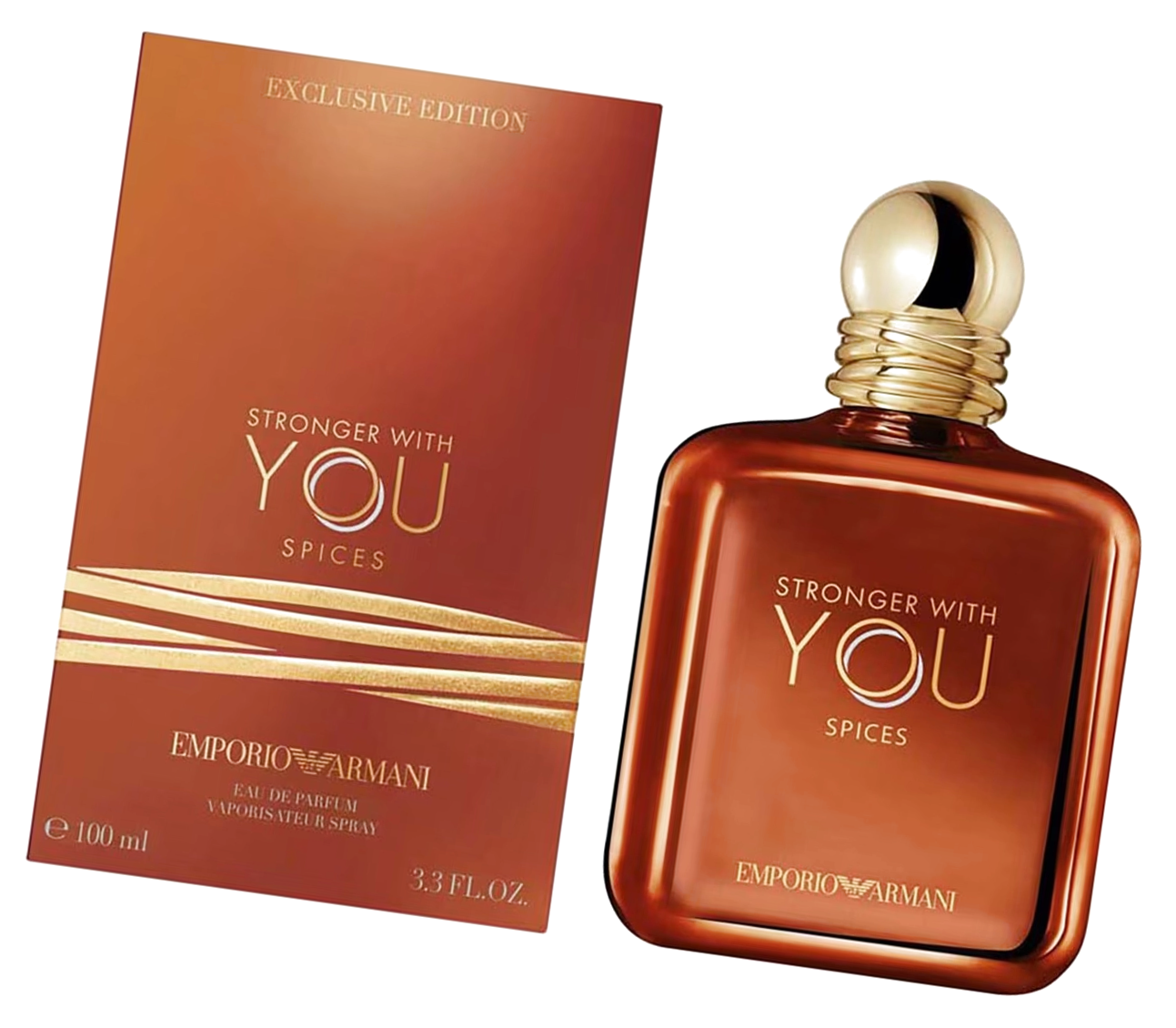 Eau de parfum Giorgio Armani Stronger With You Spices мужской 100 мл / Стронгер Виз Ю Спайсес