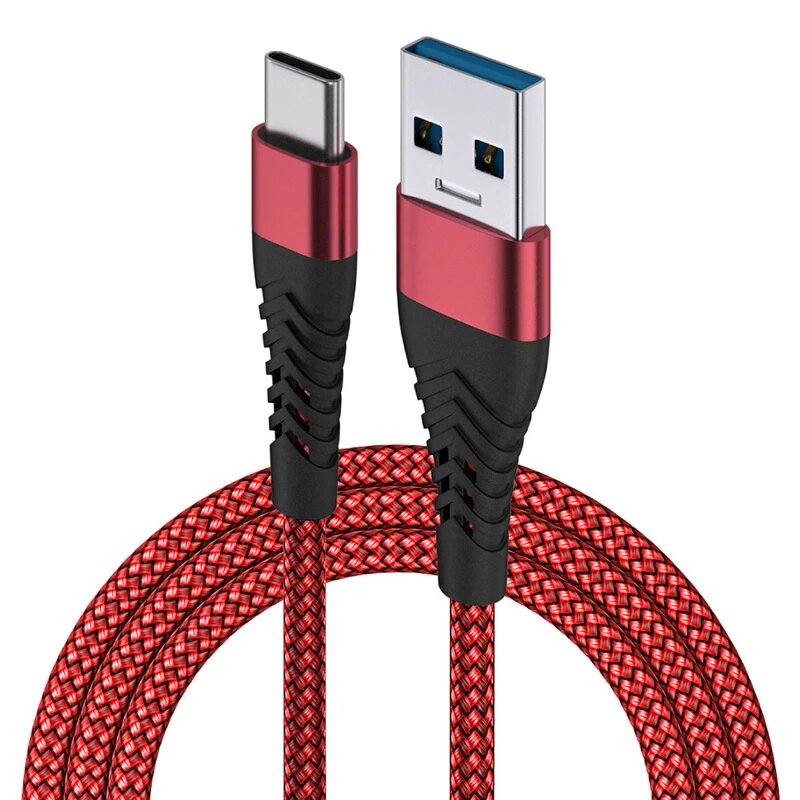 UTHAI USB C к типу C кабель для быстрой зарядки 1M, Красный, Red