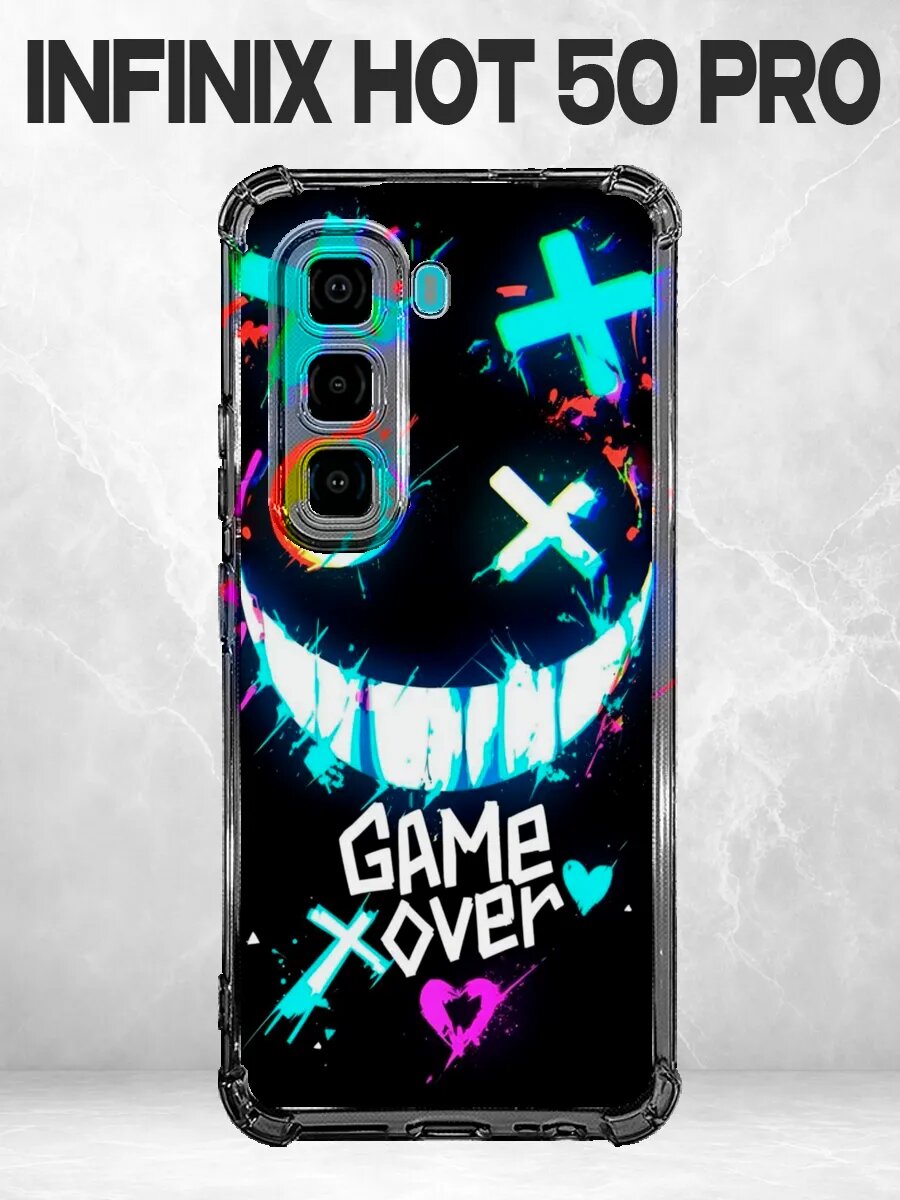 Чехол на Infinix Hot 50 Pro game over глитч