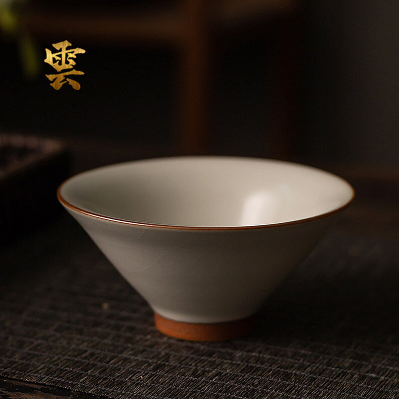 Набор небесно-голубых чайных стаканов Douli в подарочной упаковке, менее 200 мл, ручная работа для домашнего