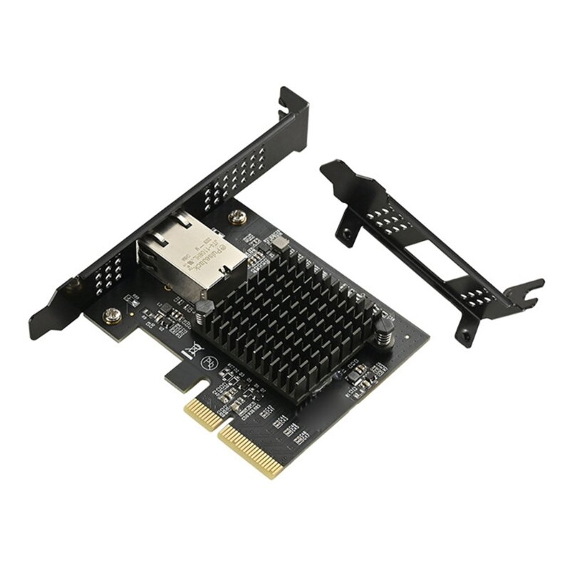 Высокоскоростная Сетевая карта PCIe 4X с одним портом 10 Гбит/с Gigabit Ethernet для настольных компьютеров