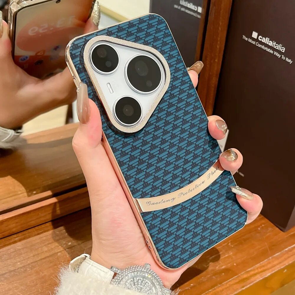 Чехол Huawei Pura 80 Pro, синий, жесткий