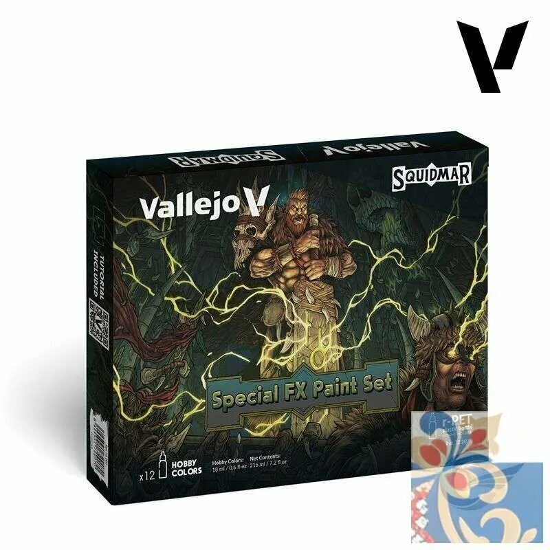 Краски акриловые для моделирования Vallejo серии Game Color - Special FX Paint Set by Squidmar Miniatures 72207 (12 красок по 18 мл)