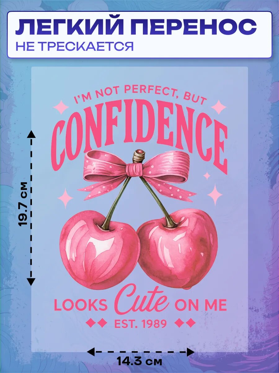 Термонаклейка confidence — фото 1