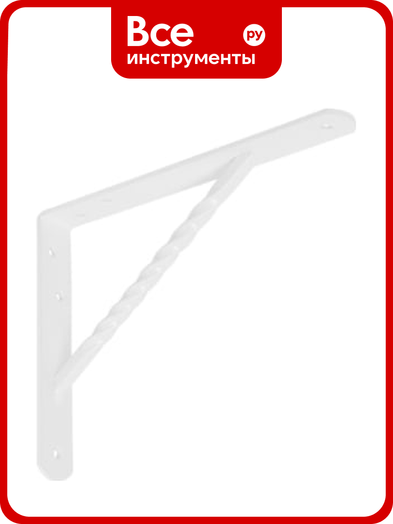 Кронштейн DOMART 4620031745679, сталь 08КП, белый, 200х150 мм