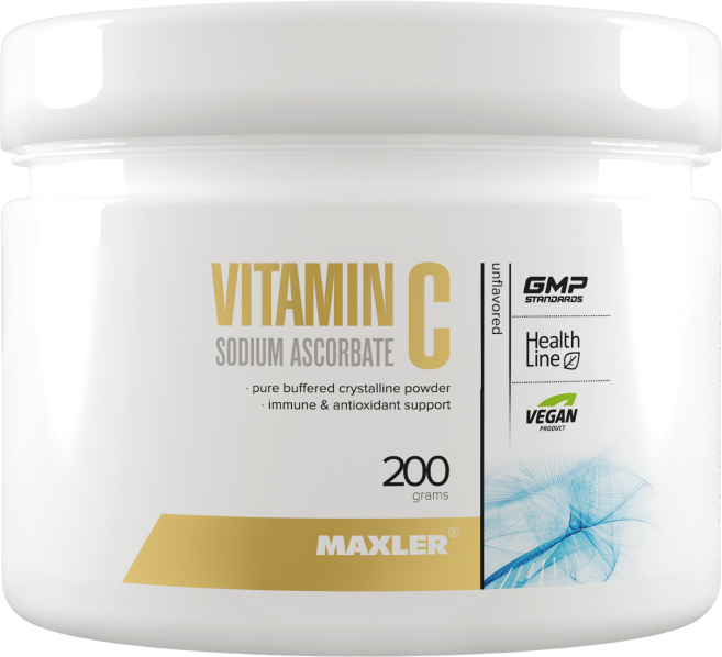 MAXLER Витамин С в порошке Vitamin C Sodium Ascorbate Powder