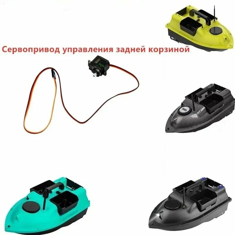 V18 гнездовая лодка Дистанционное управление, Сервопривод управления задней корзиной