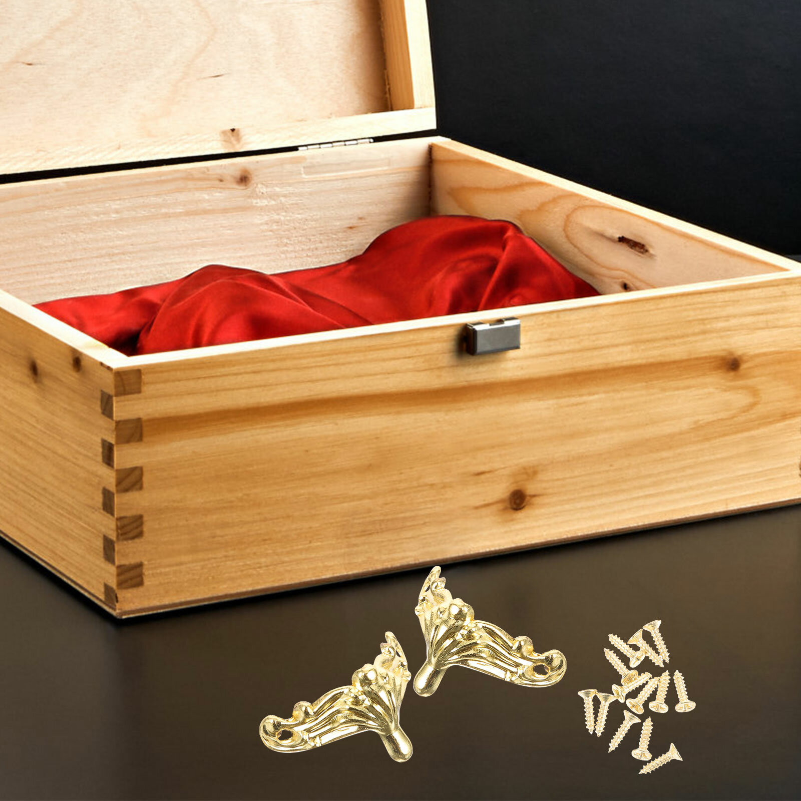 20 Штук Винтажные Ножки Для Коробок Из Цинкового Сплава Золотой Цвет 3X3CM