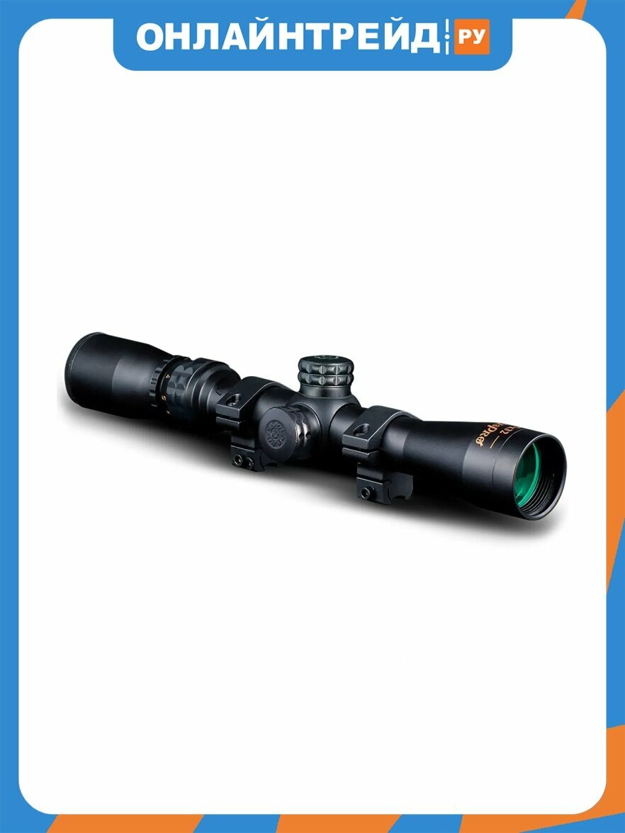 Прицел Konus pro 2-7x32, 25,4мм, 30-30 гравированная, без подсветки, 1/2 MOA, ППП 7.5 Дж, кольца на призму 11мм, 399г