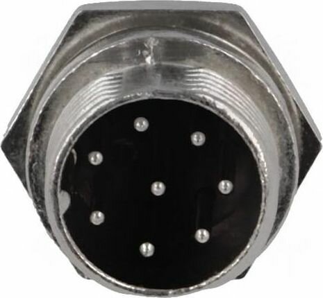 MIC338 Гнездо, микрофонный, "папа", PIN: 8, на панель, 1шт