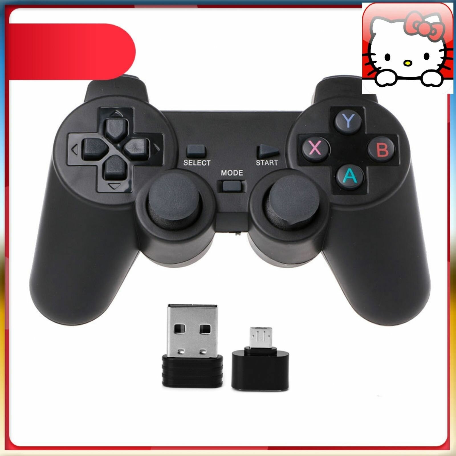 Бестселлер для Android TV Box и PS3, беспроводной геймпад 2.4G для телевизора игровой контроллер джойстик