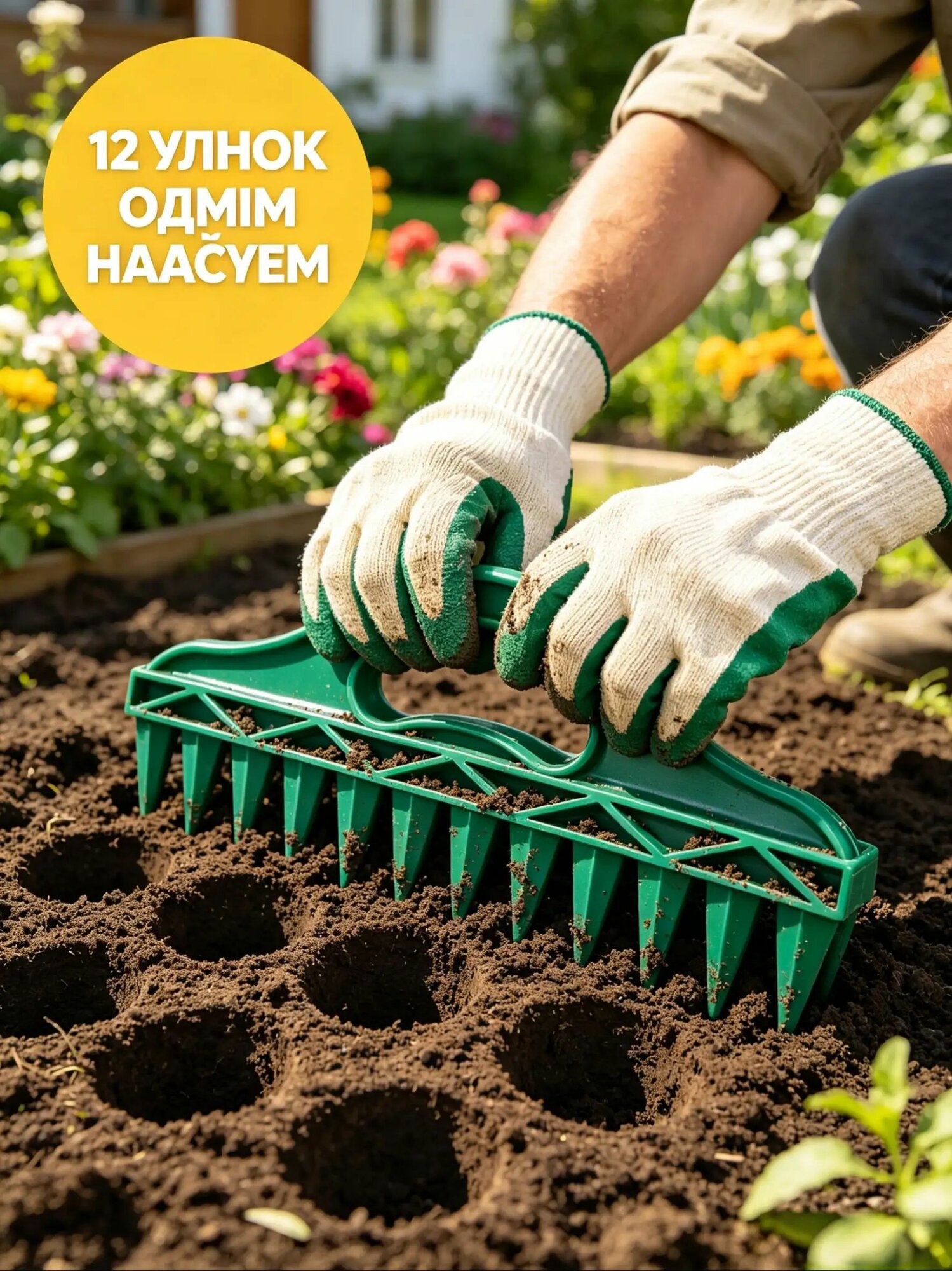 Садовый инструмент для посадки пластиковый универсальный для огорода