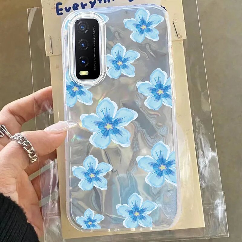 Чехол с цветочным котом для Vivo Y20 Y20i Y20s Y17 Y12 Y15 Y01 Y10 Y16 Y02S 4G Y15S 2021 Y11 2019 Y56 5G Чехлы для телефонов с милым принтом для ПК