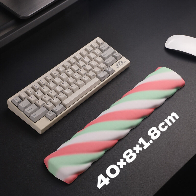 Подставка под запястье для клавиатуры Marshmallow, мягкая моющаяся, красный/зеленый цвет