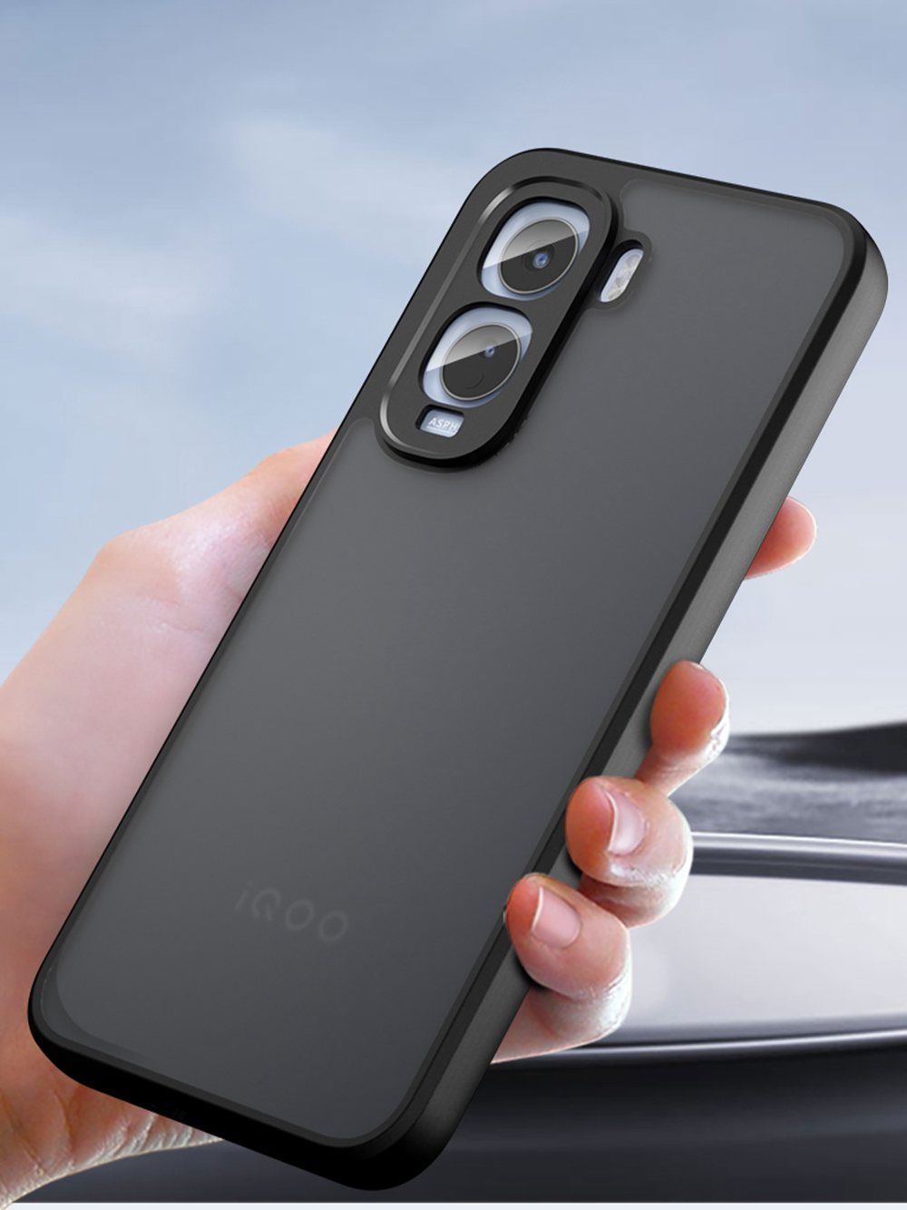 Полупрозрачный чехол для VIVO IQOO Z11(Global Version), Матовый противоударный защитный чехол для Виво IQOO Z11