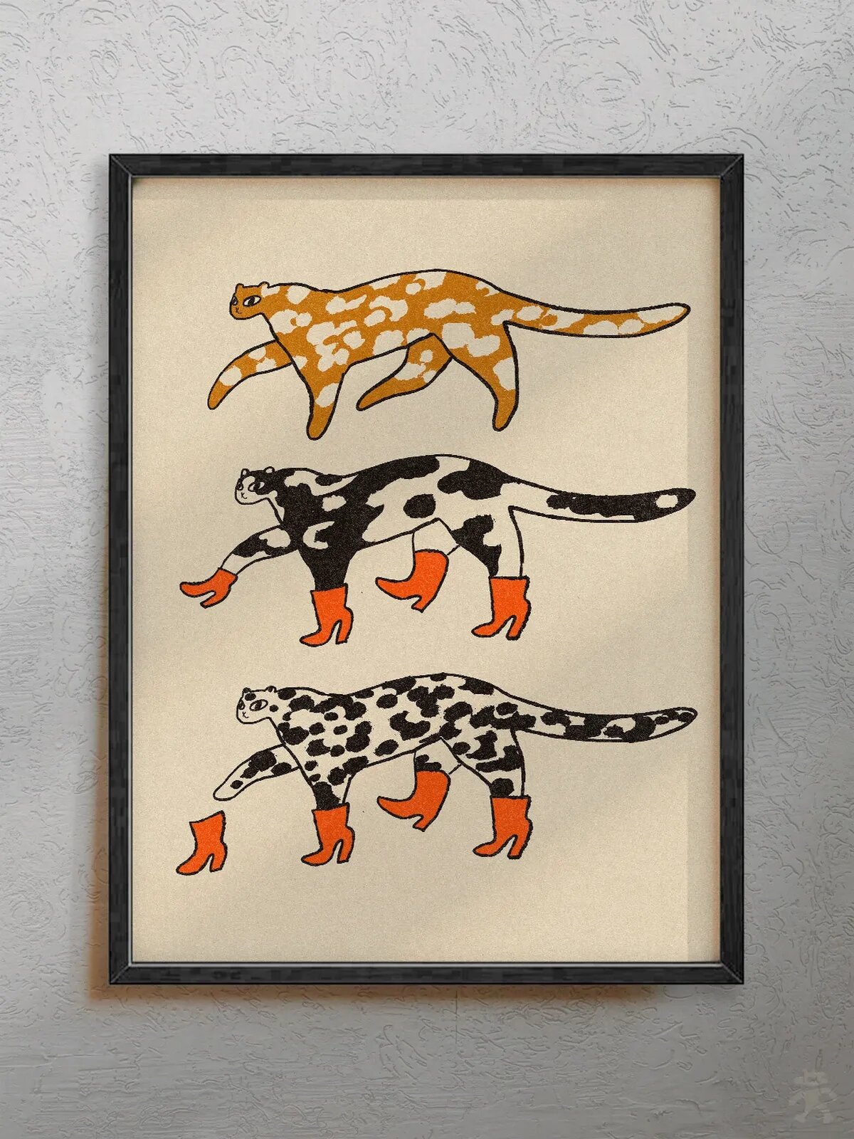 Интерьерный постер "Leopard Boots" в стиле pinterest, формата 30x40 см.