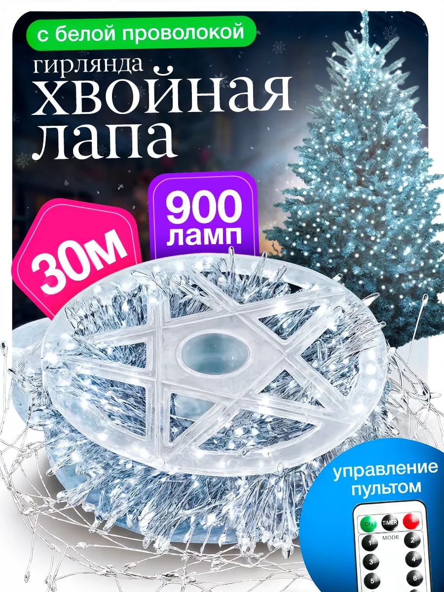 Гирлянда мишура 30 метров