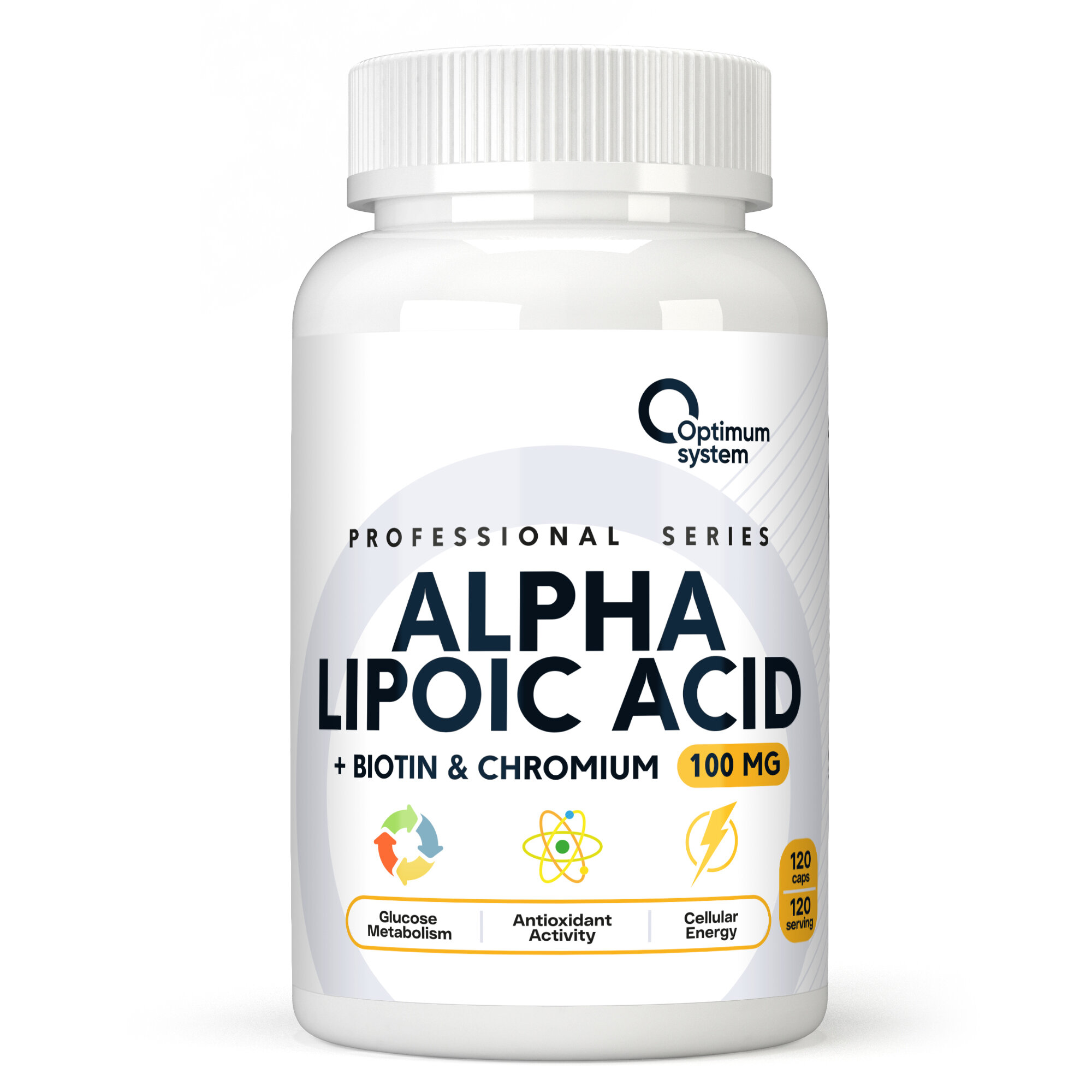 БАД Альфа-липоевая кислота Optimum System Alpha Lipoic Acid 100 мг 120 капсул
