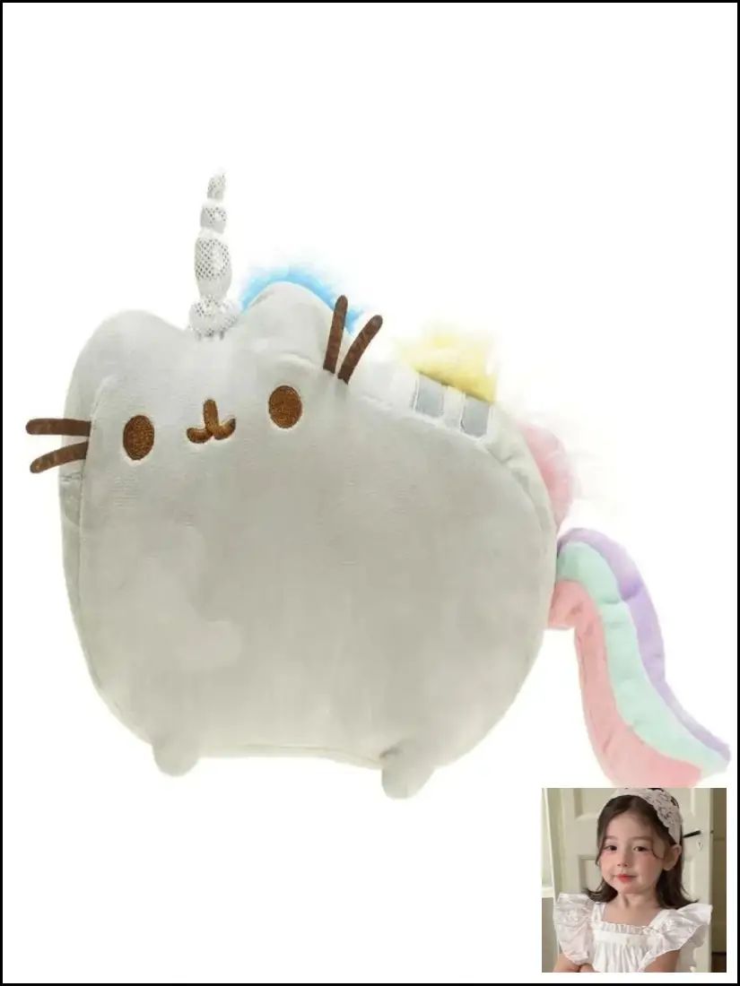 Мягкая игрушка Pusheen the Cat с мороженым, кот Пушин, 20 см, плюшевый персонаж для детей и взрослых