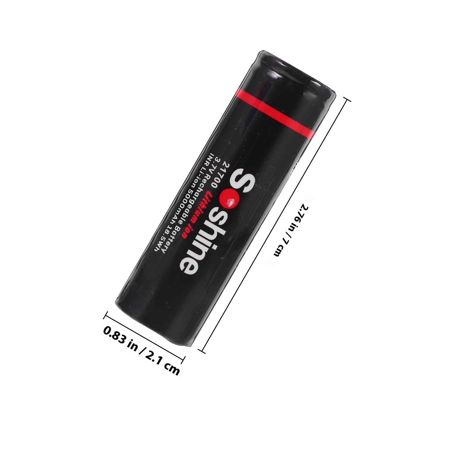 Аккумулятор 3 7V 5000mAh Li-ion Высокая Емкость Для Фонарей И Камер Размер 7.00X2.10X2.10Cm
