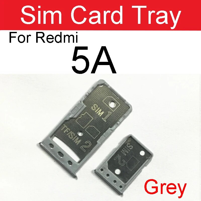 Лоток для SIM-карты Xiaomi Redmi 5A-Grey-1set