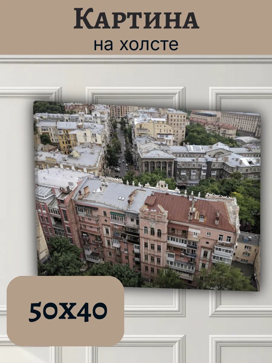 Картина Постер Европа Europe 40x50 Киев панорама