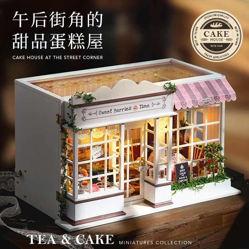 Smart Fun House DIY Cottage A-041 Sweet Berry Time Classic Replica Berry Theme Retro Sweet Style Shop