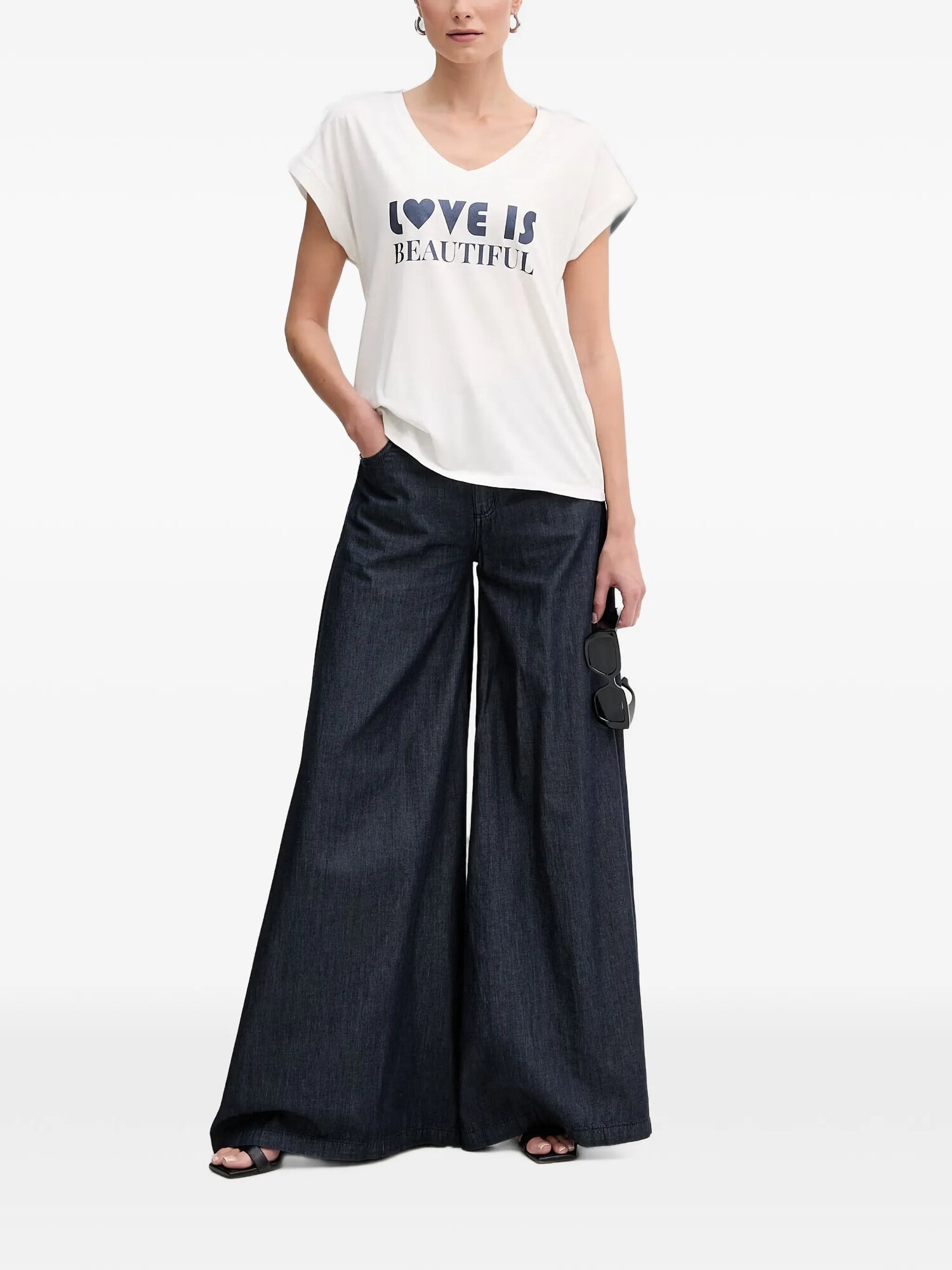 Джинсы Silvian Heach Wide-leg jeans, размер 24, blue — фото 1