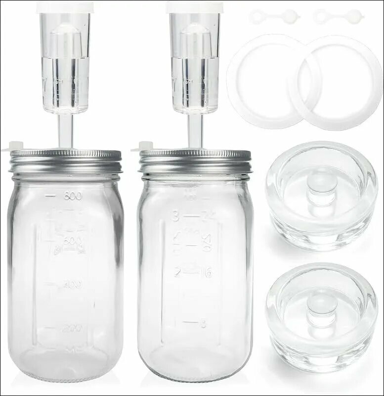 Маринованная квашеная капуста, контейнер для приготовления, односторонний выпускной клапан, 0.95 л, диаметр 9.1 см