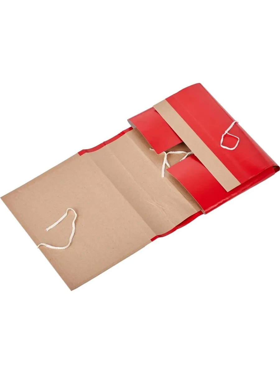 Стильная архивная папка с 4 завязками