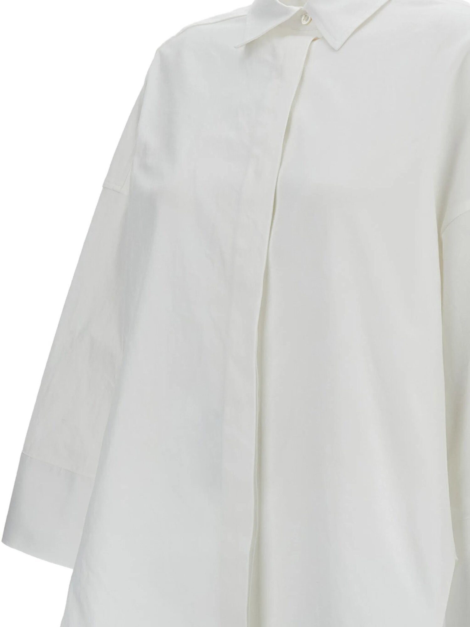 Рубашка Alberto Biani Three-quarter-sleeve shirt, размер 42, бежевый/белый — фото 1