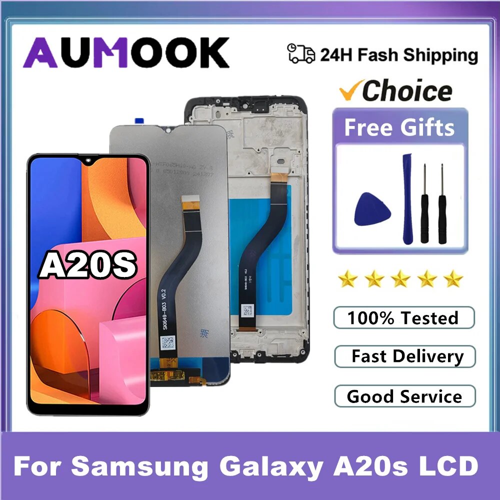 ЖК-дисплей для Samsung Galaxy A20s Black No Frame