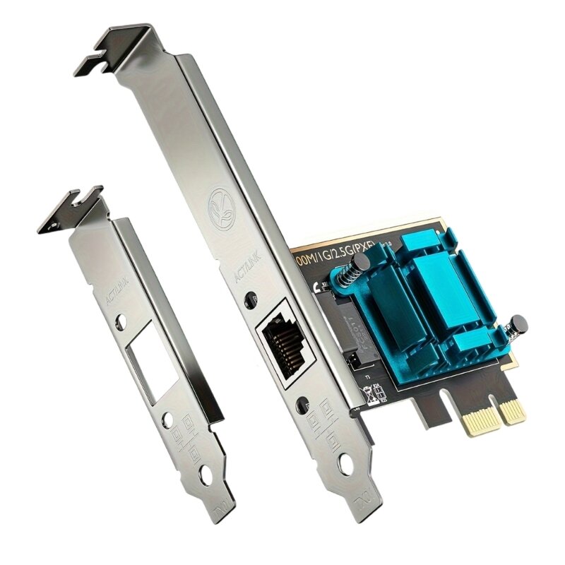 Сетевая карта Base-T PCIE 2,5 Гбит/с, идеально подходящая для настольных компьютеров и обеспечивающая высокую скорость Интернета RTL8125B 10/100/1000/2500 Мбит/с