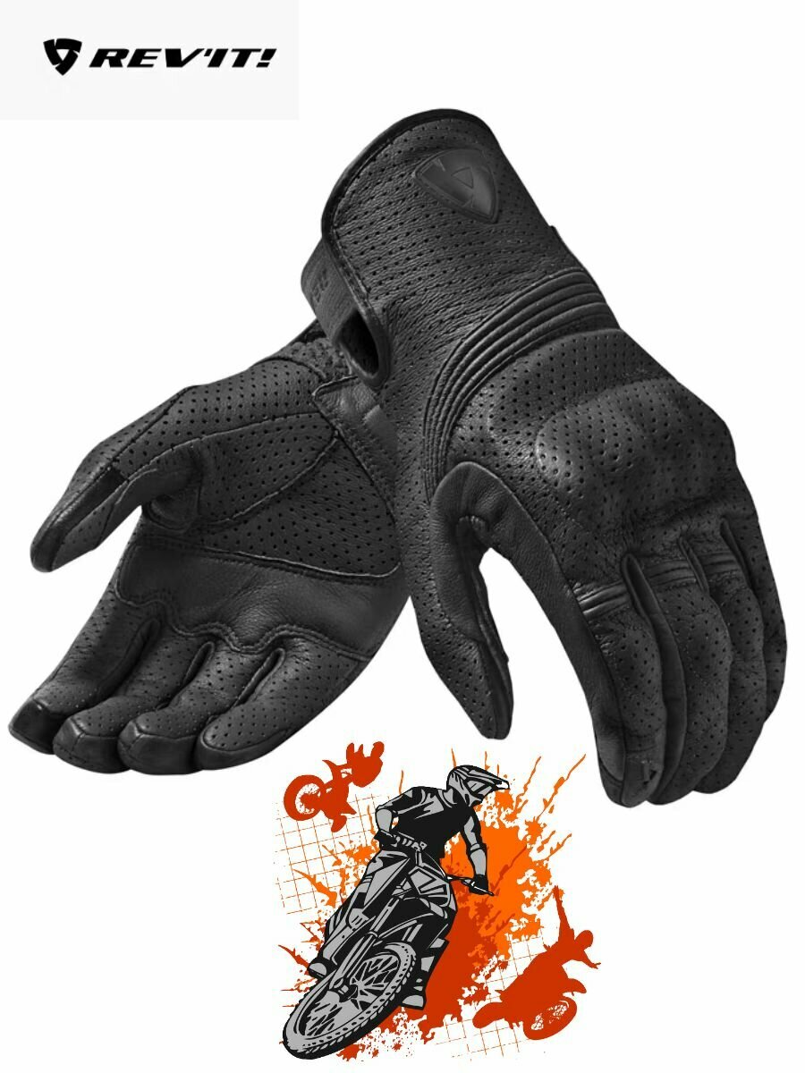 Мотоциклетная перчатка Revit GP-X MOTO MTB MX DH XC — для кроссовых и внедорожных поездок, езды по трассе, в городе