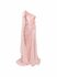 Платье Iris Serban Draped one shoulder dress, размер 38, розовый