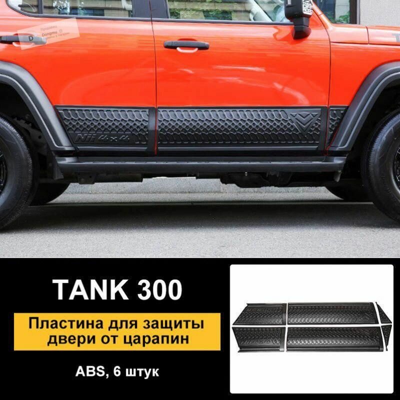 Защитный кожух для дверей Tank 300 — защита от царапин и вмятин, монтаж без инструментов, сохранение эстетики