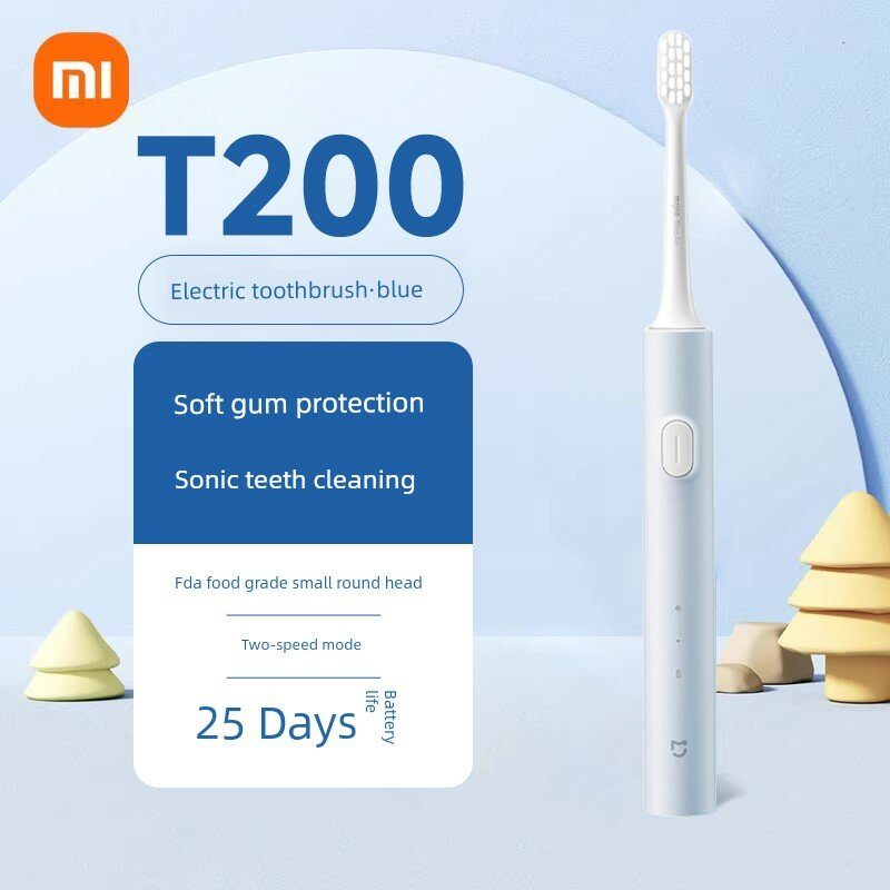 Xiaomi Mi Home Sonic Elektricheskiy Zubyshchik T200 dlya vzroslykh i detey, myagkiy shchetka, besprovodnaya zaryadka,